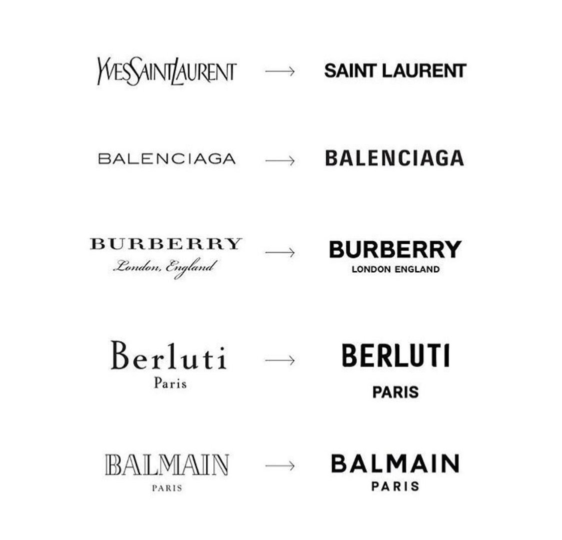 Tendenza Sans-Serif. I loghi per i brand di moda sono diventati utility ...