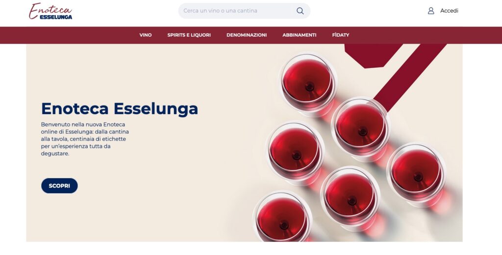 Esselunga apre la sua enoteca online con oltre 1.400 vini