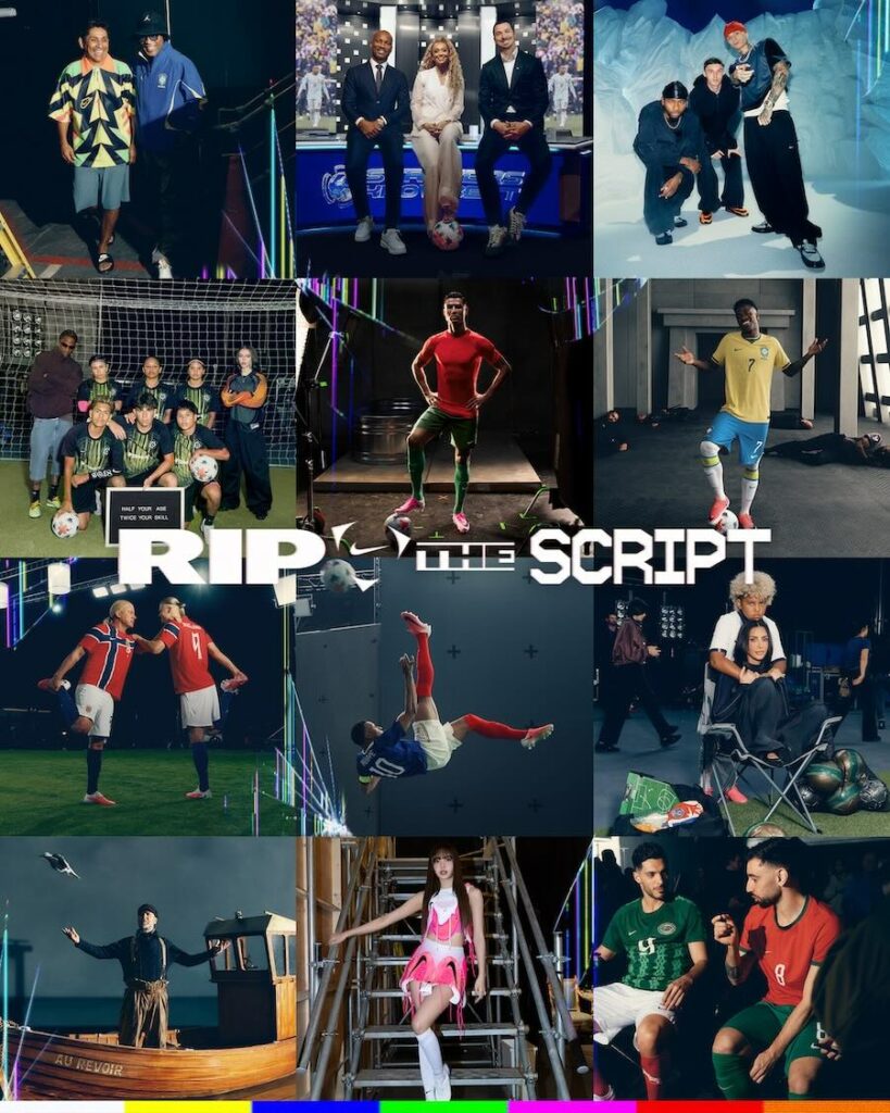 Nike rompe la pubblicità con la campagna "Rip the Script" per i ...